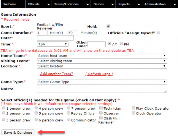Add New Game – ZebraWeb Support
